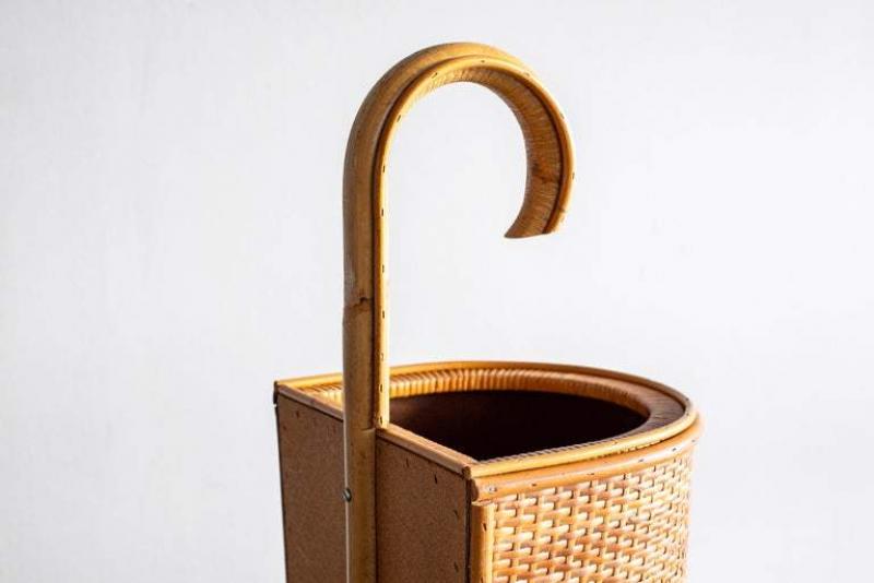 FRENCH WICKER UMBRELLA HOLDER