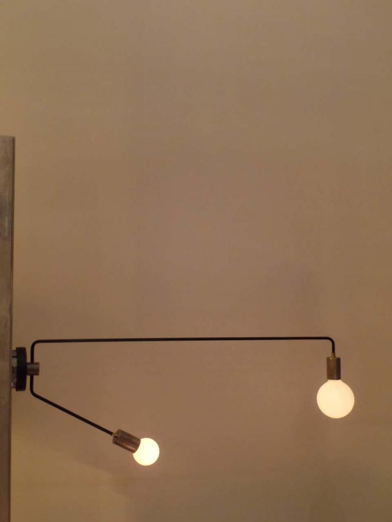 Four Modern Articulating Wall Arm Extension Lights / Sconces