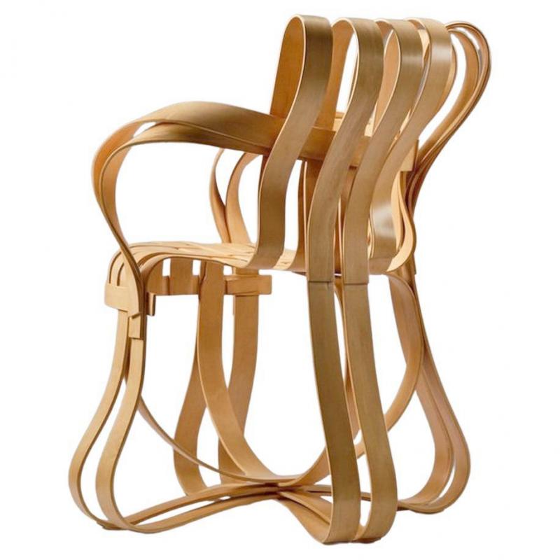 Frank Gehry - Frank Gehry for Knoll, Pair of Cross Check Chairs in Bent ...