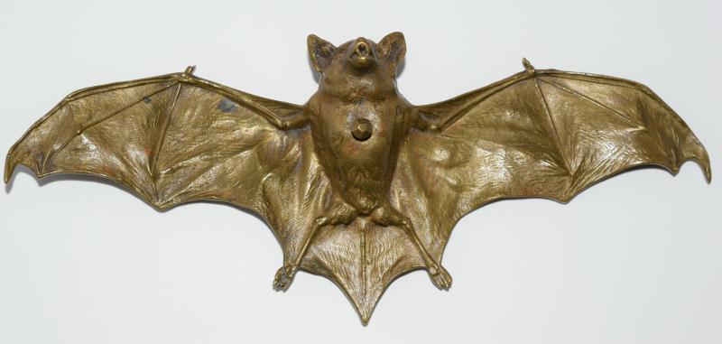 Franz Xavier Bergmann - Rare Bronze Bat Bell