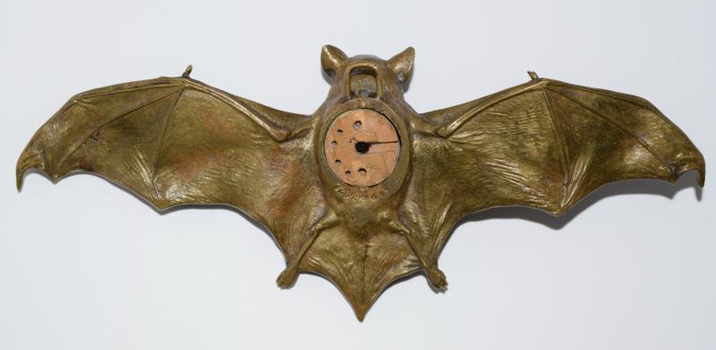 Franz Xavier Bergmann - Rare Bronze Bat Bell