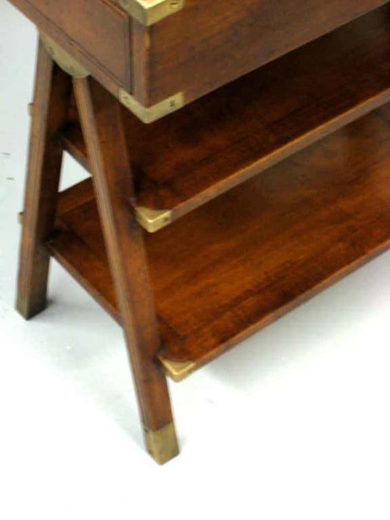 French Mid-Century Modern Marine Navigator's / Campaign Desk