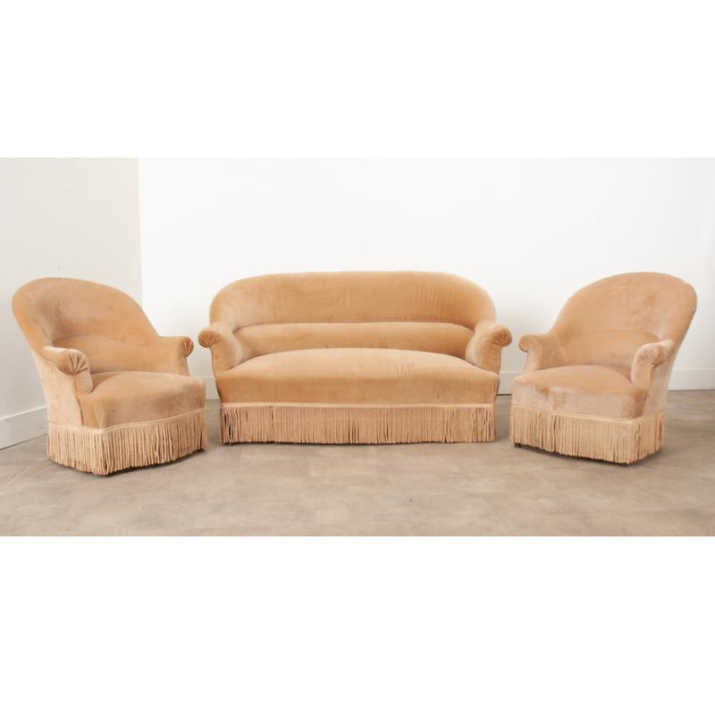 French Vintage Art Deco Style Parlor Set