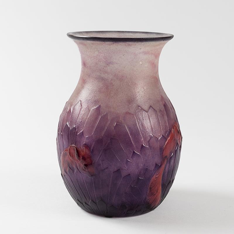 Joseph-Gabriel Rousseau - French 'Ecureuils dans l'Herbe" Pâte de Verre ...