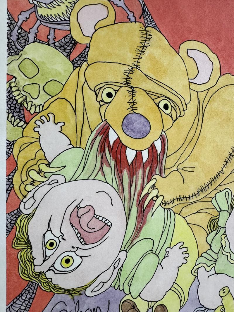 Gahan Wilson - Grotesque Monsters, Demons Eating Human Flesh