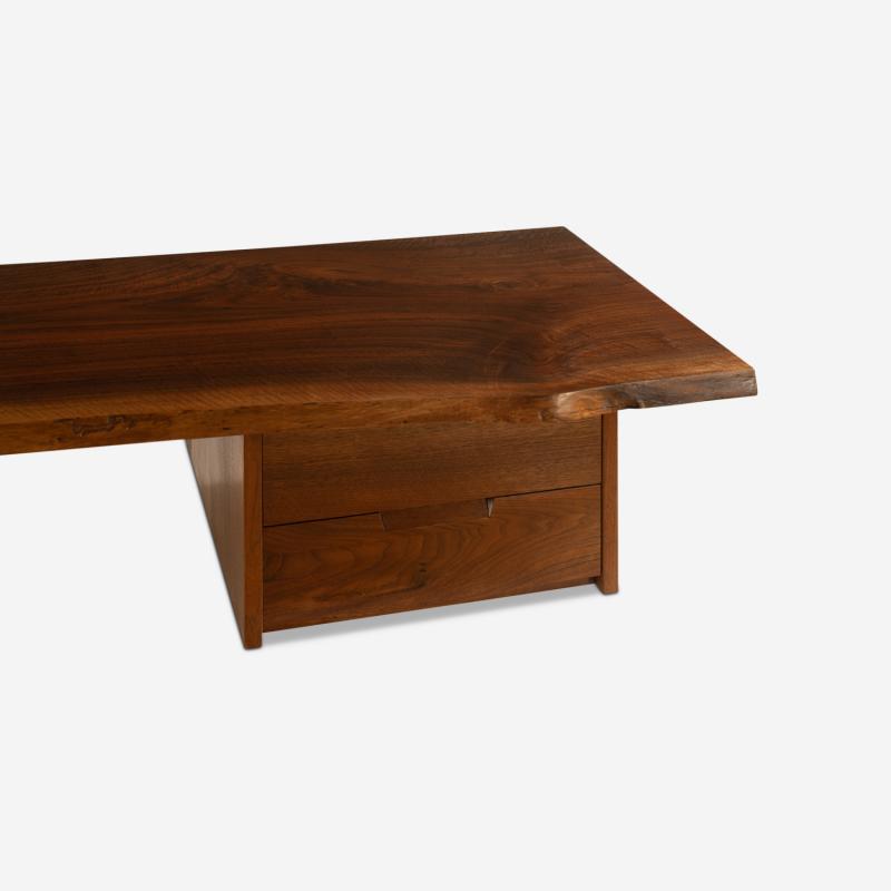 George Nakashima - Wall Hung Shelf with Drawers