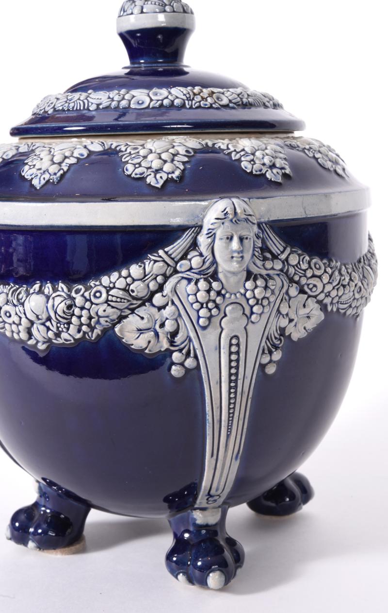 German Porcelain Covered Decorative Piece