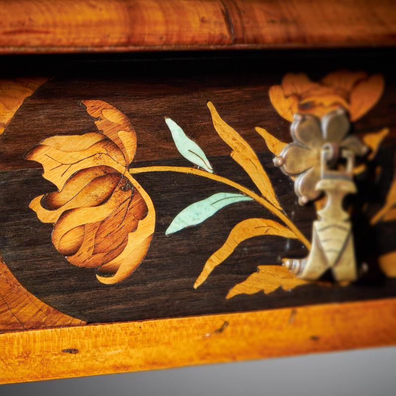 Gerrit Jensen - 17th Century Charles II Olive Oyster Floral Marquetry ...