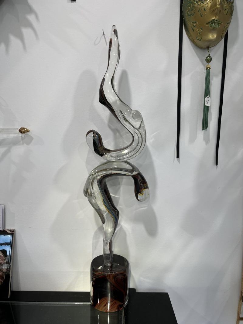 Giant Acrobats (Gymnasts) Statue Made of Murano Glass