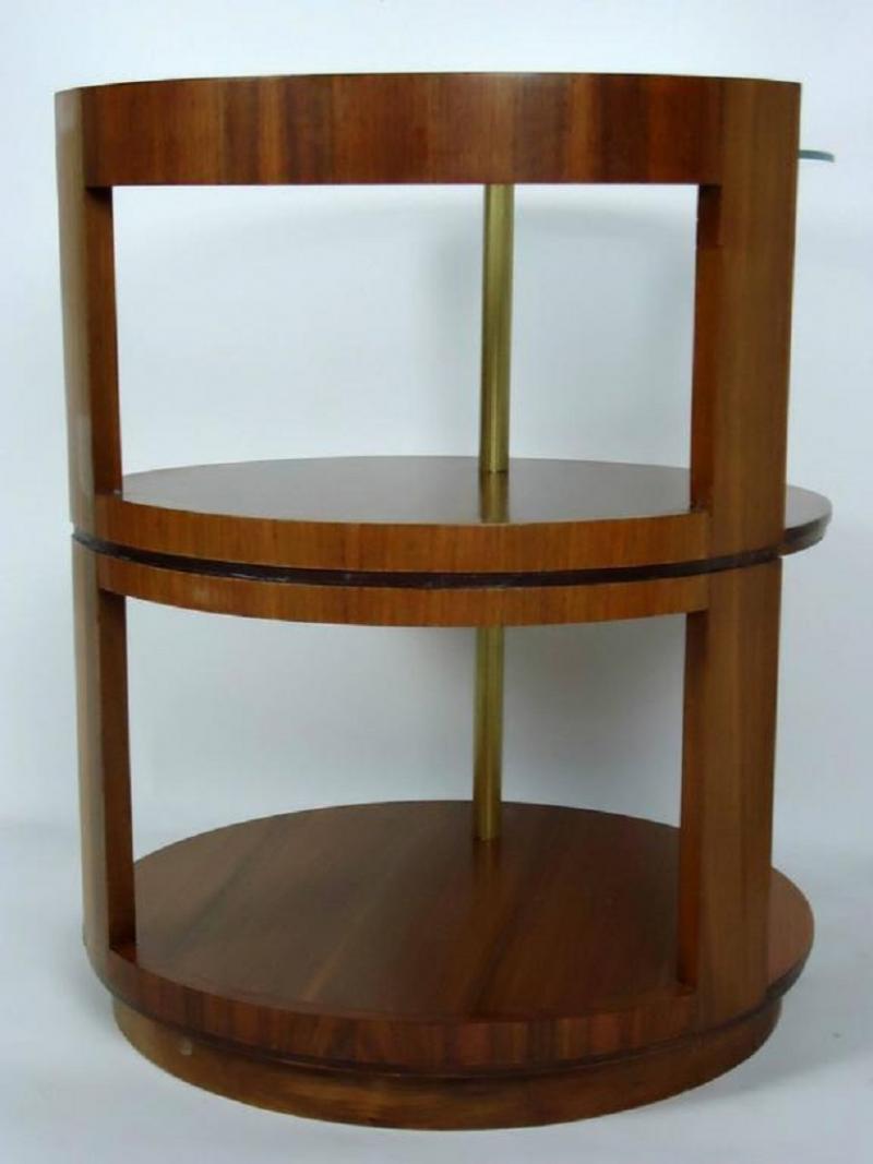 Gilbert Rohde - Rare Gilbert Rohde Three-Tier Side Table or Nightstand ...