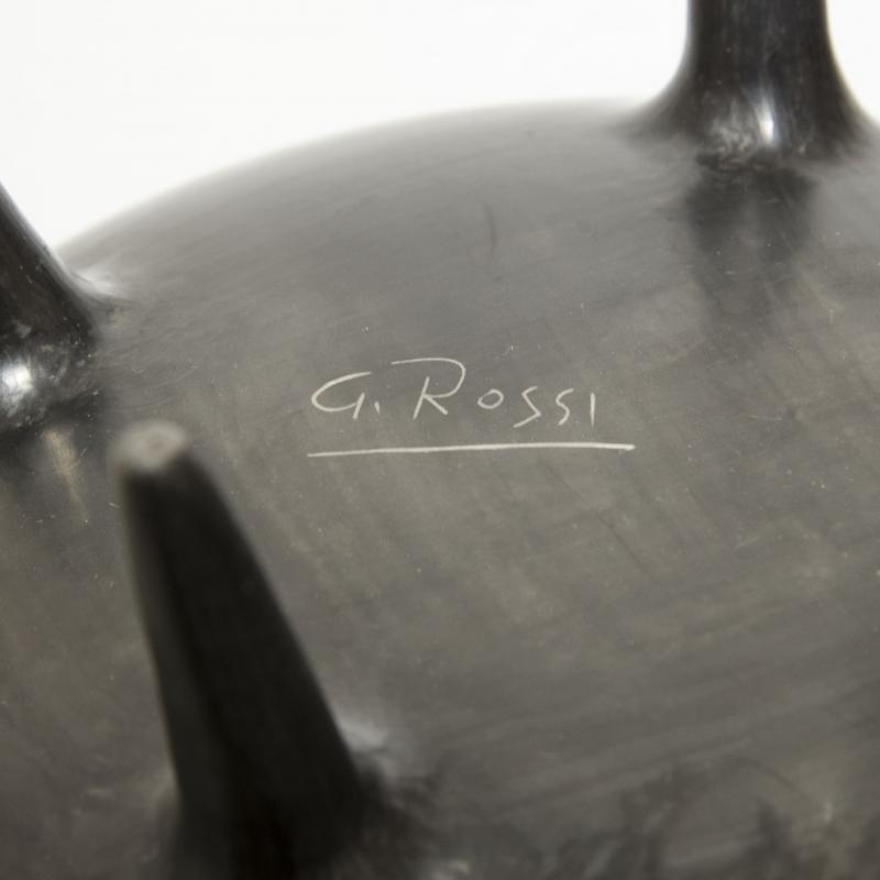 Gio Ponti - Bucchero Vase by Gio Ponti & Rossi, ceramic, circa 1950