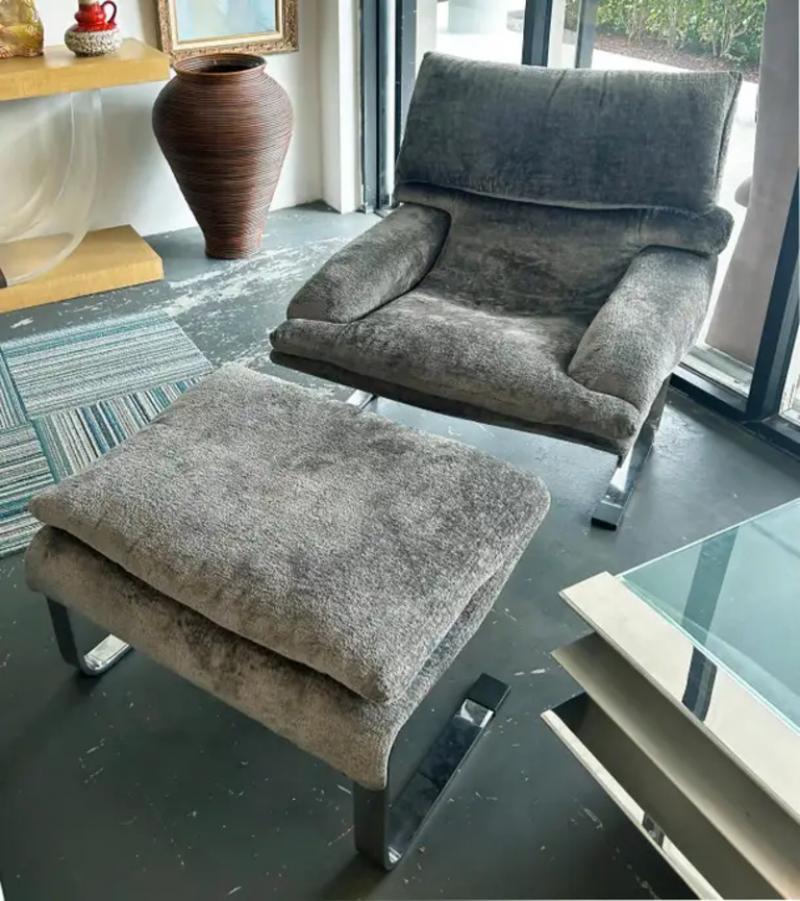 Giovanni Offredi - Onda Wave Chair and Ottoman Giovanni Offredi for ...