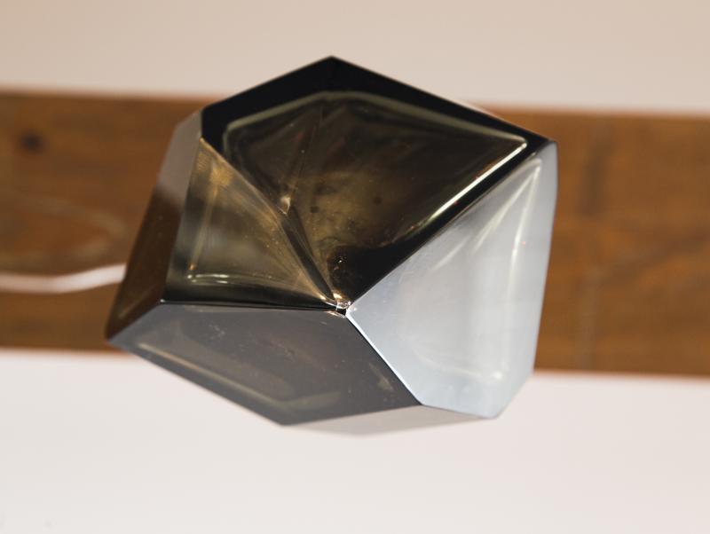 Glass Faceted Diamond- Shaped Pendant Light