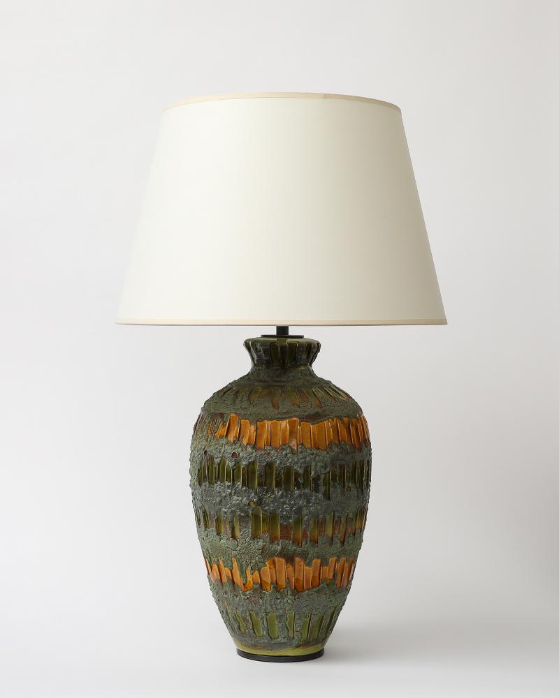 Glazed Ceramic Table Lamp