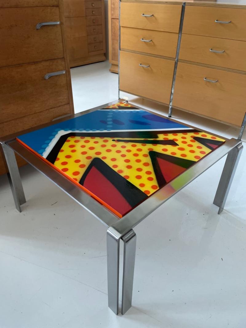 Graffiti side table