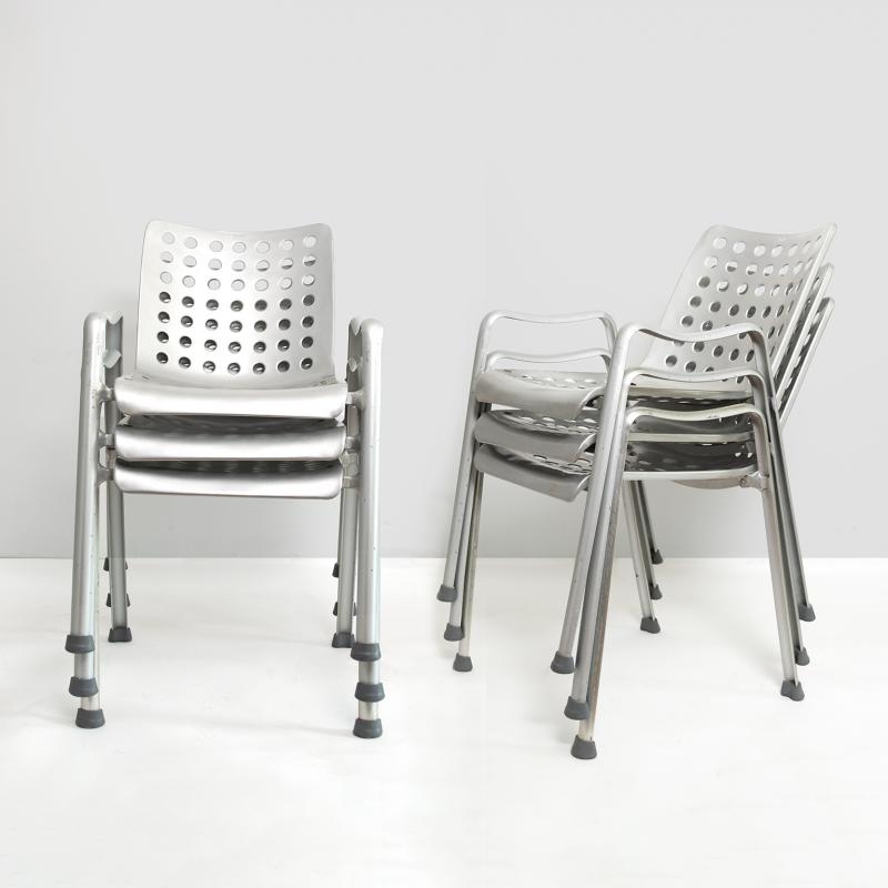 Hans Coray - 6 HANS CORAY "LANDI" CHAIRS MADE BY MEWA, SWITZERLAND