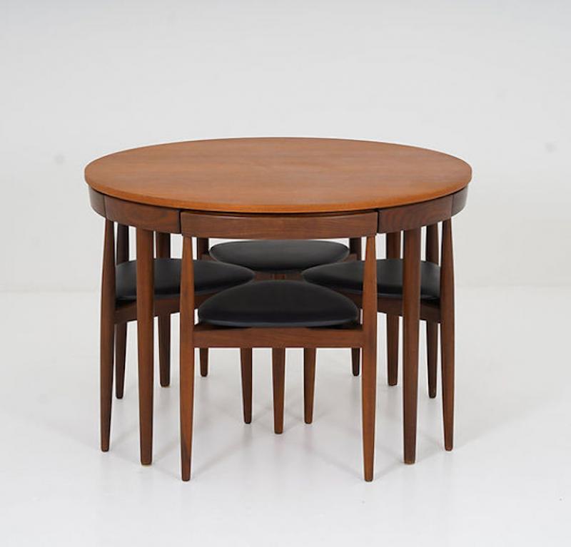 Hans Olsen - Danish Dining Chairs and Table "Roundette" by Hans Olsen ...