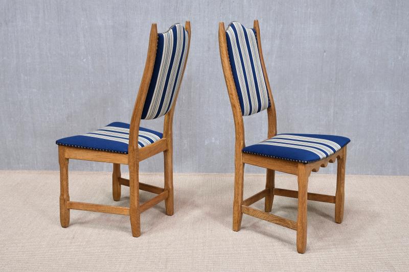 Henning Kjaernulf - Set of 6 Henning Kjærnulf Oak Dining Chairs, Nyrup ...
