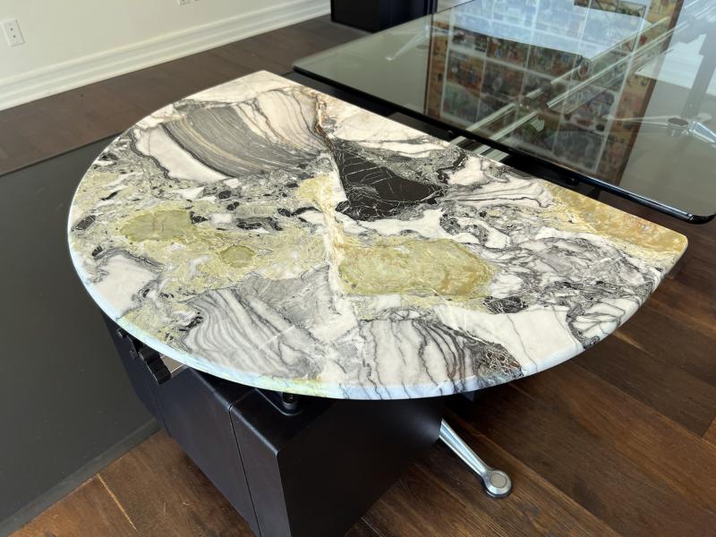 Herman Miller - Customized Bruce Burdick Executive Desk With Marble ...