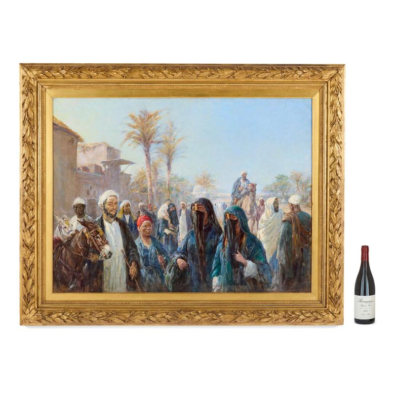 Heywood Hardy - Large antique Orientalist oil painting by Heywood Hardy