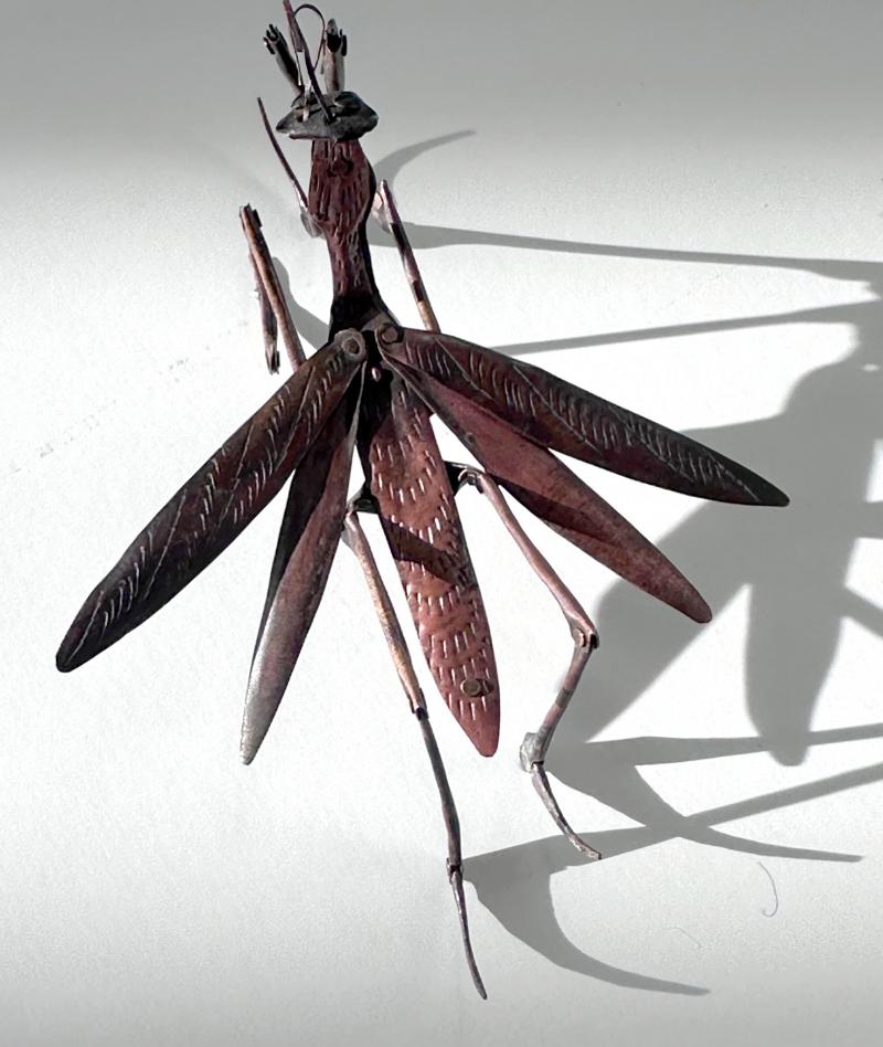 Hiroyoshi Myochin - Japanese Articulate Praying Mantis Jizai Okimono ...
