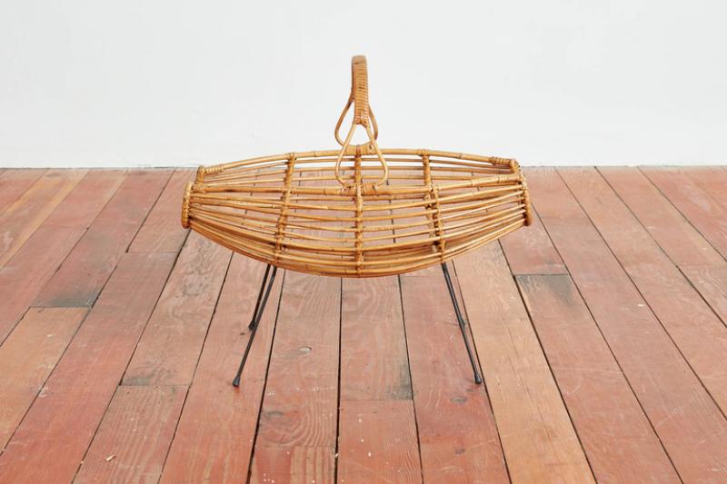 ITALIAN BAMBOO MAGAZINE HOLDER