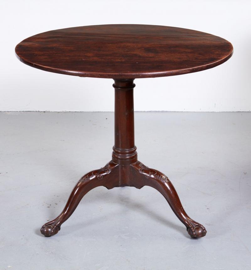 Irish Mahogany Tea Table
