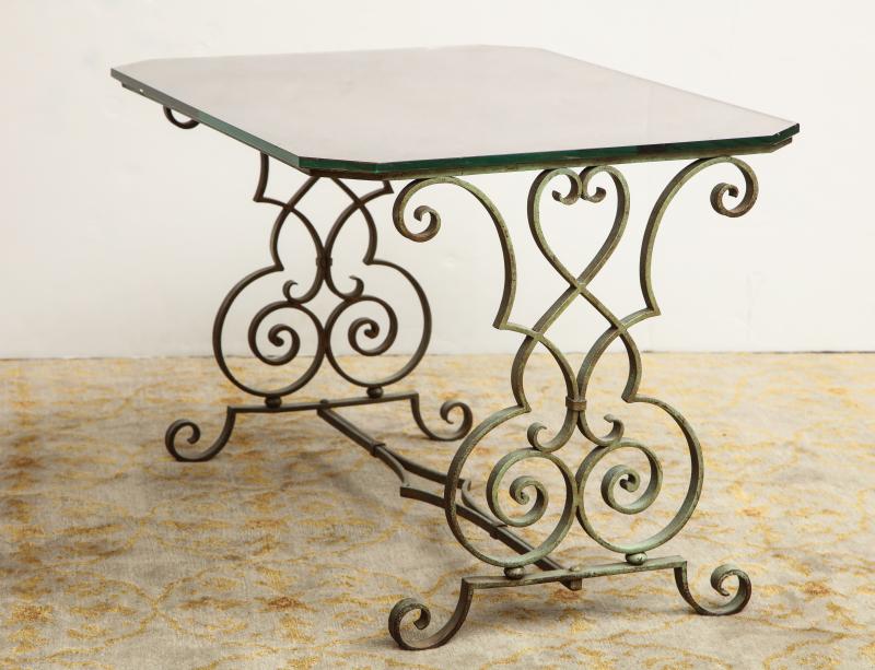 Iron Scrollwork Side Table