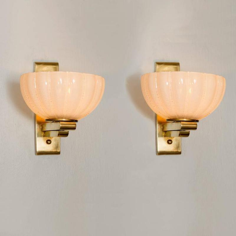 Italian 'cup' wall lights