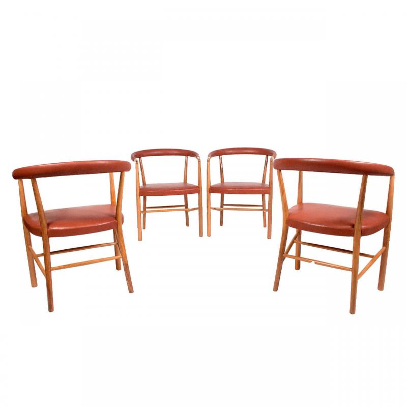 Jacob Kjær (Jacob Kjaer) - Jacob Kjaer Set of Four UN Chairs