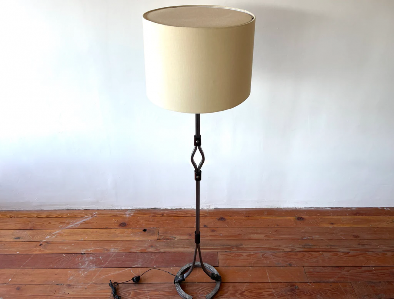 Jean Adnet - JACQUES ADNET IRON FLOOR LAMP