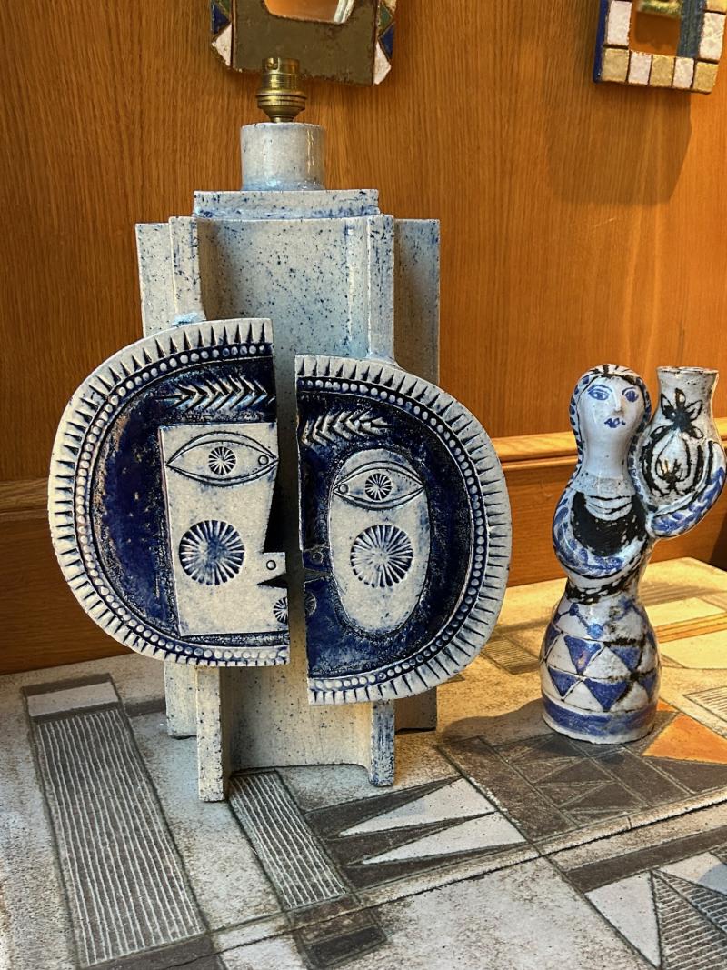 Jean Derval - Ceramic table lamp by Roger Capron and Jean Derval ...