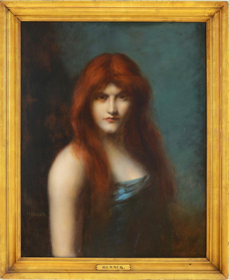 Jean Jacques Henner - Portrait of a Woman