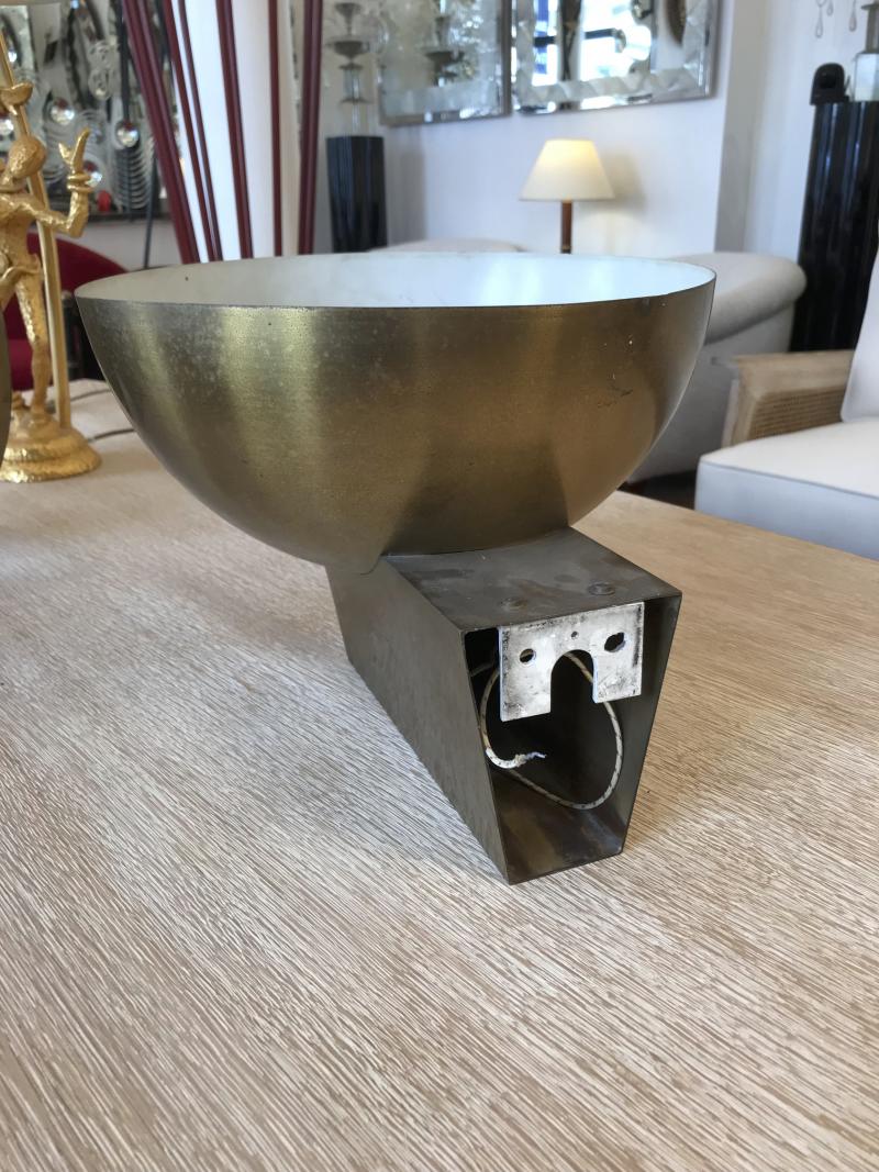 Jean Perzel - Jean Perzel Pair of Gold Sconces in Vintage Condition