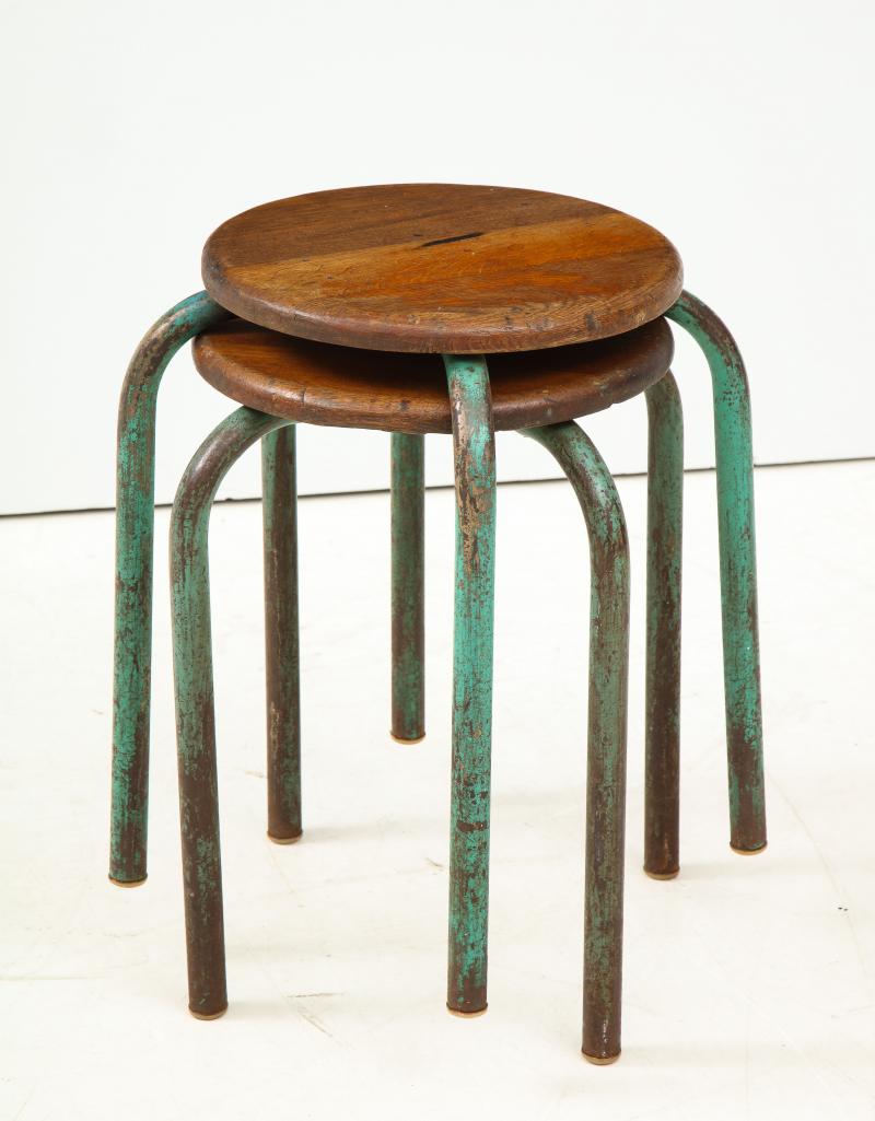 Jean Prouvé - Vintage Mid-Century French Industrial Stools in the ...