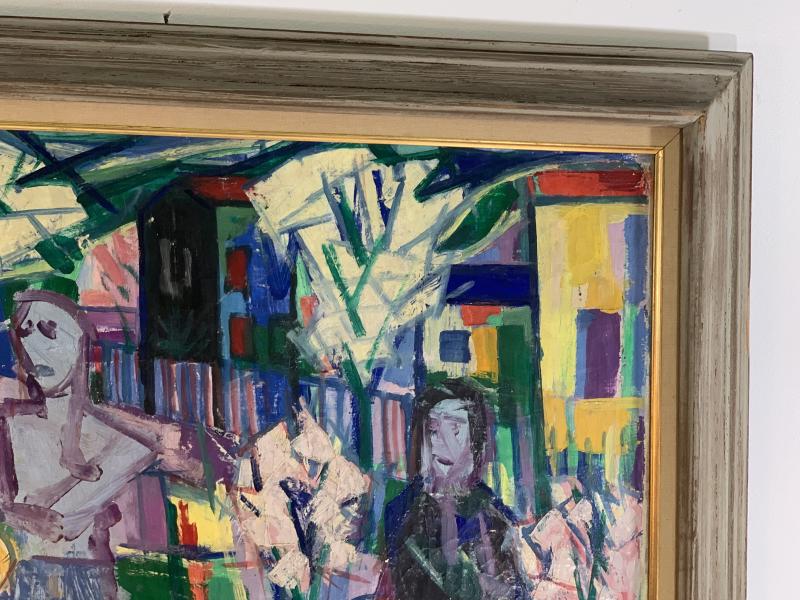 Jean Schuler - JEAN SCHULER COLORFUL ABSTRACT PAINTING