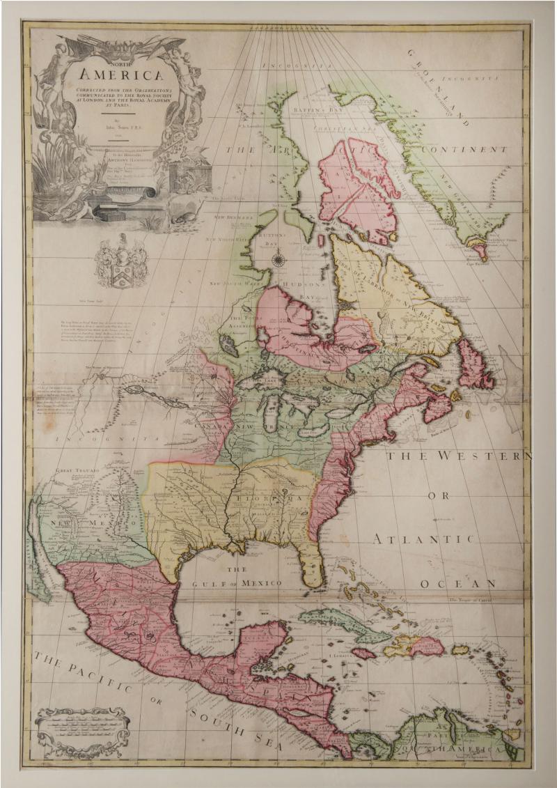 John Senex - one of the earliest large-scale English maps of North America