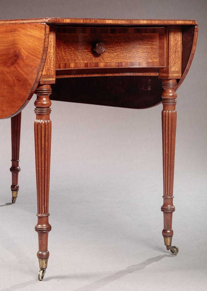 John & Thomas Seymour - Rare Sheraton Pembroke Table attributed to John ...