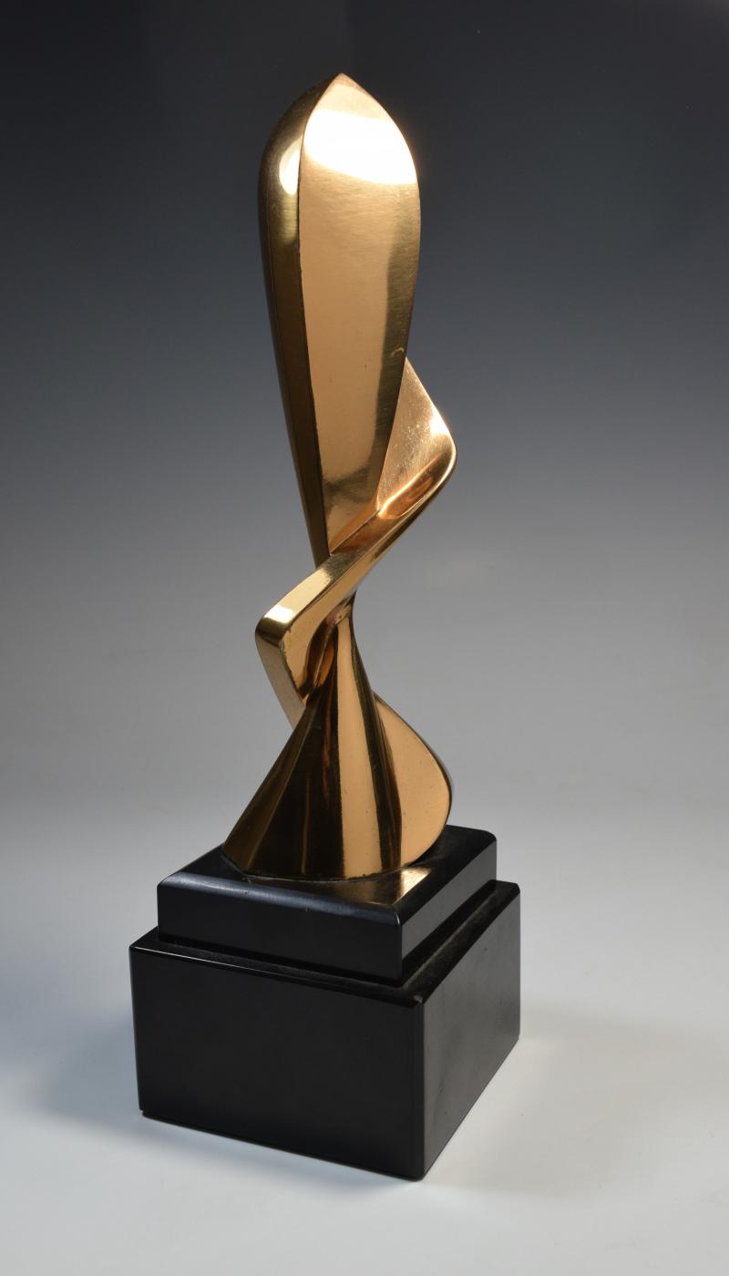 Joseph Domenico Portanova - Futurist Abstract Bronze Space Age Sculpture