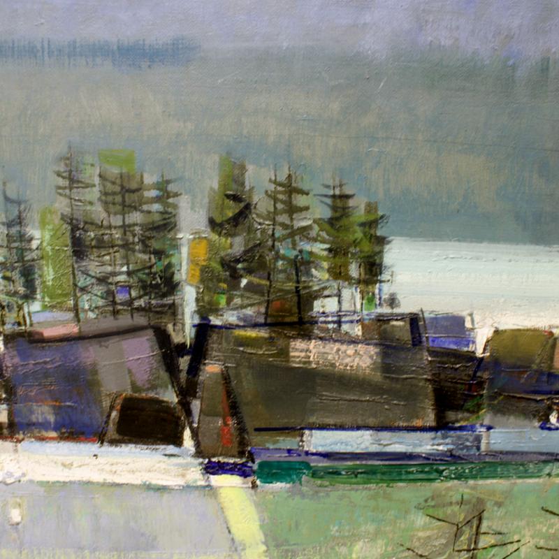 Joseph Theodore Domareki - Joseph Domareki Abstract Landscape Painting ...