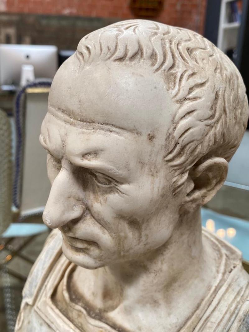 Julius Caesar Bust Sculpture , 20th Century