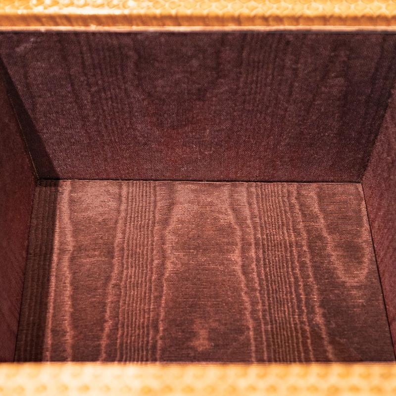 Karl Springer - Karl Springer Hinged Box in Brown and Black Cobra 1980s