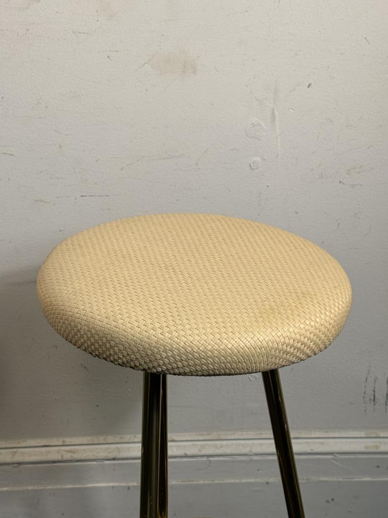 Karl Springer - MODERNIST TUBULAR BRASS & BALL BAR STOOLS