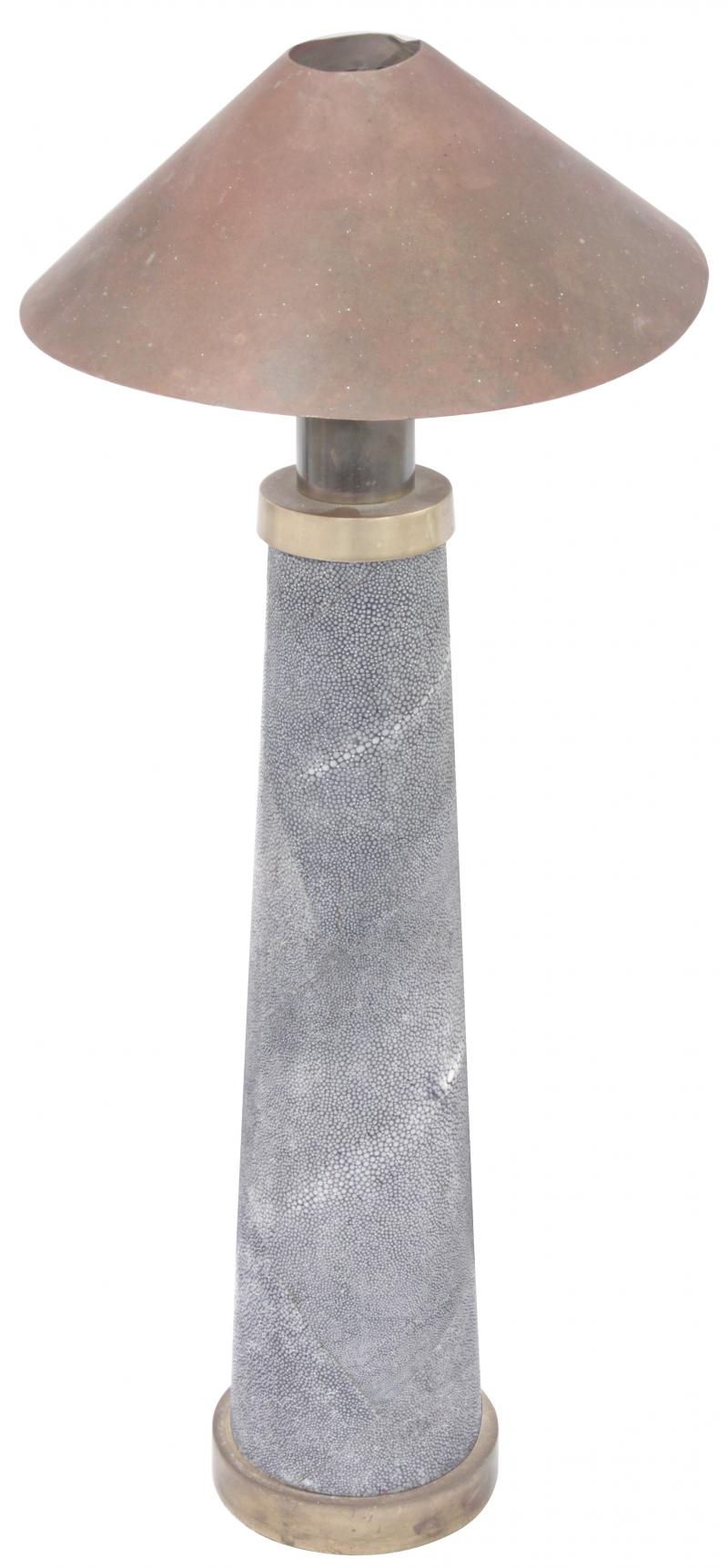 Karl Springer - Pair of "Lighthouse Lamps" in Shagreen by Karl Springer