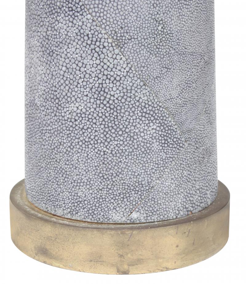Karl Springer - Pair of "Lighthouse Lamps" in Shagreen by Karl Springer