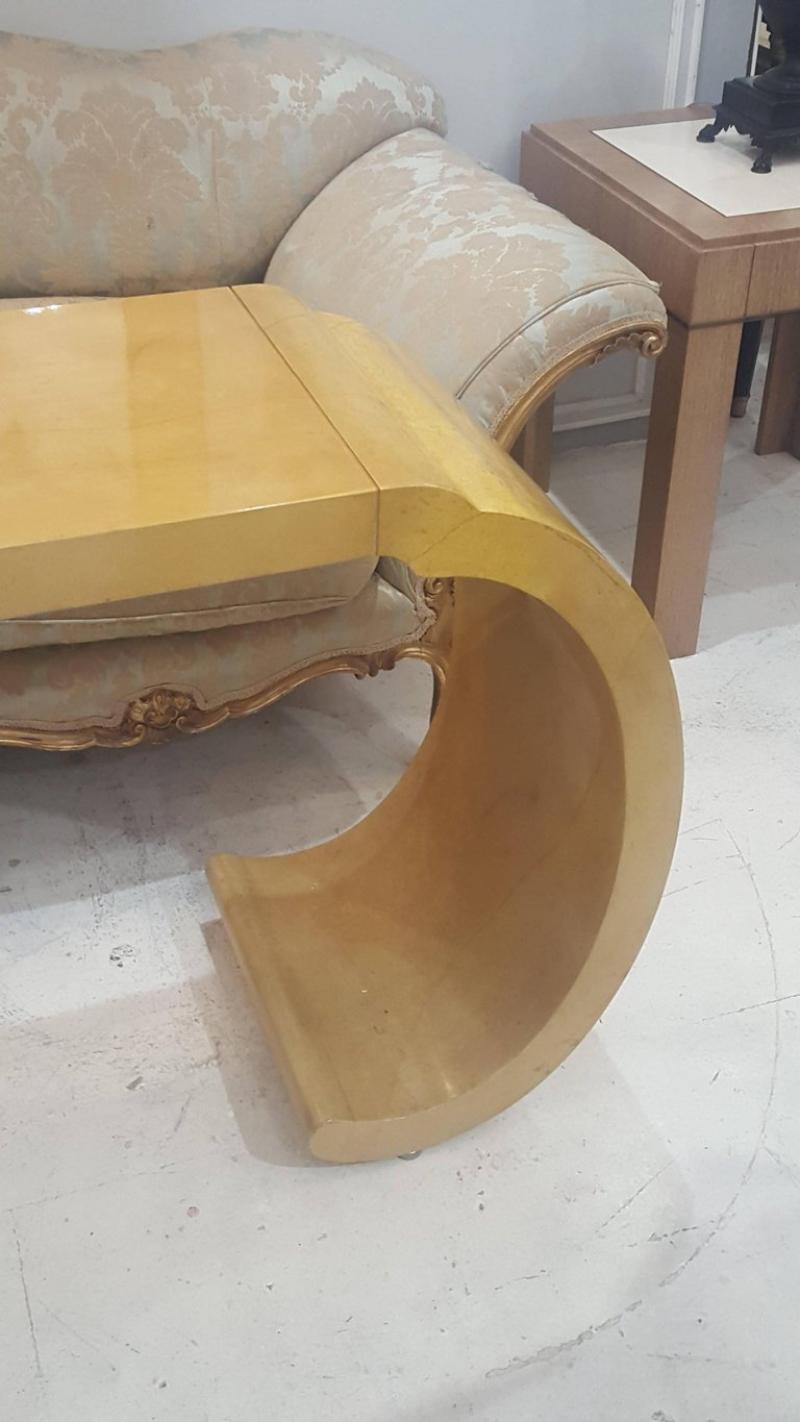 Karl Springer - Sculptural Lacquered Console Table in the Karl Springer ...