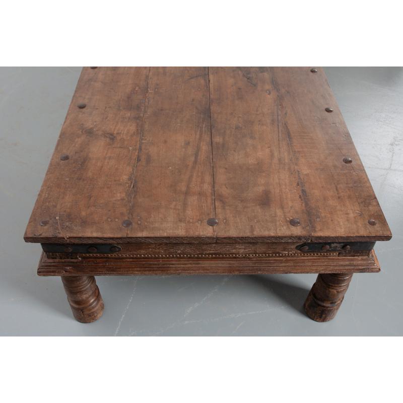 Large 19th Century Indian Teak Low Table