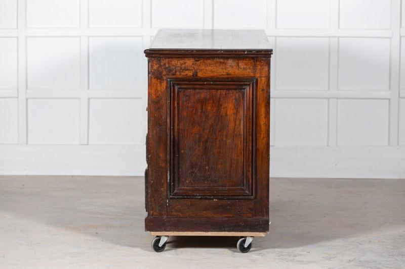 Large 19thC English Oak Merchant Chest Drawers