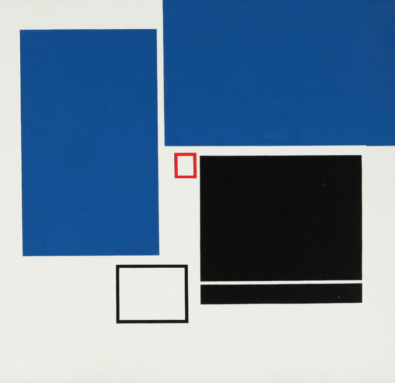 Large o/c by Ole Folmer Hansen "Komposition II"