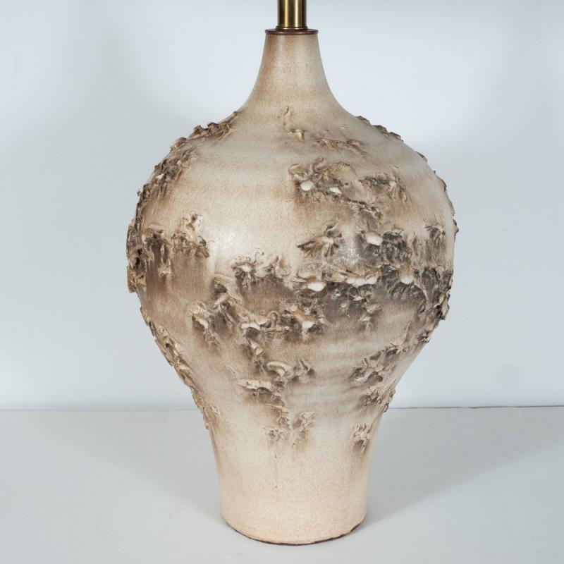 Lee Rosen - Mid-Century Organic Ceramic Topographic Lamp by Lee Rosen ...
